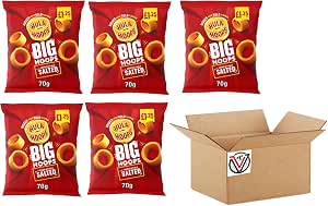Hula Hoops Big Hoops Crisps 70g, PMP (05 Packs, Salted) : Amazon.co.uk ...
