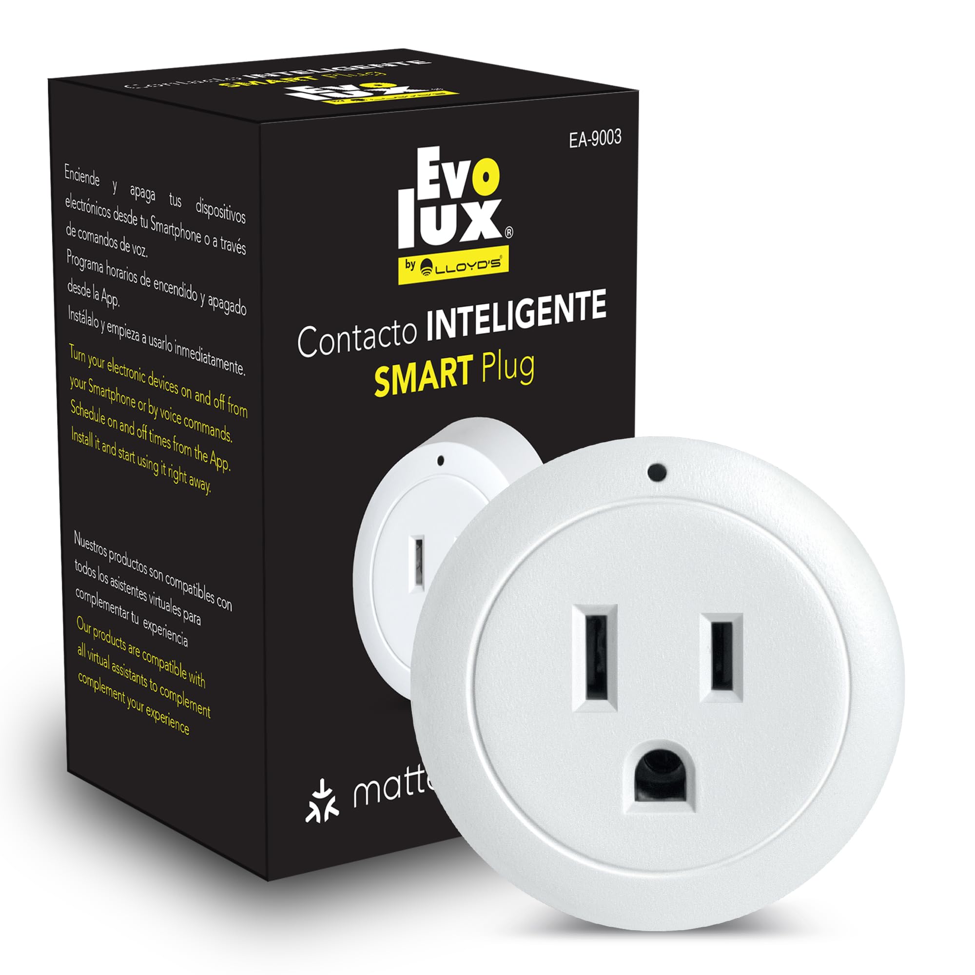Evolux by Lloyd's Contacto Inteligente Wi-Fi, ACK (Alexa Connect Kit) con Tecnología Matter ...