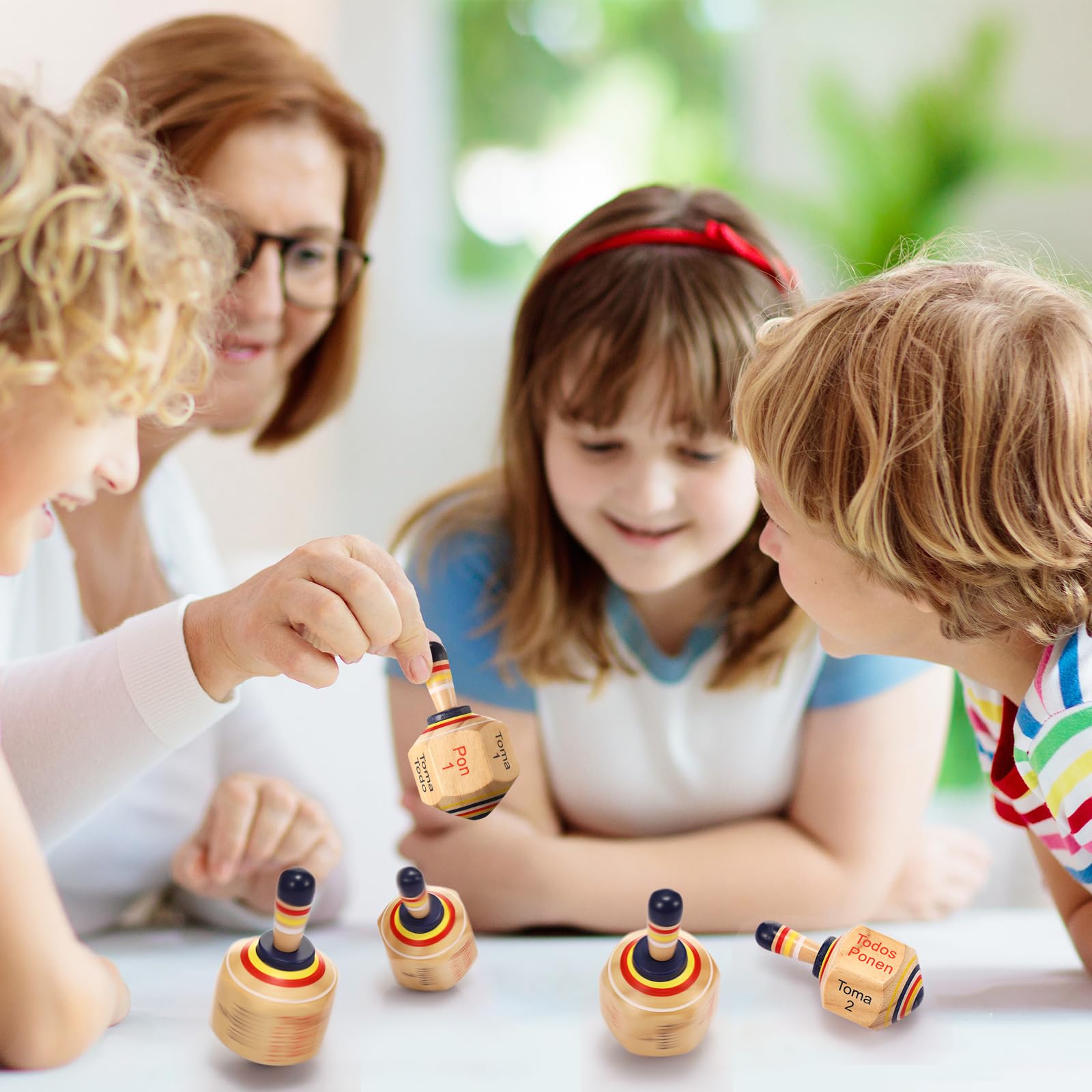 Snapklik.com : 5 Pieces Large Wooden Toma Todo Bulk, 4.5 Inch Classic ...