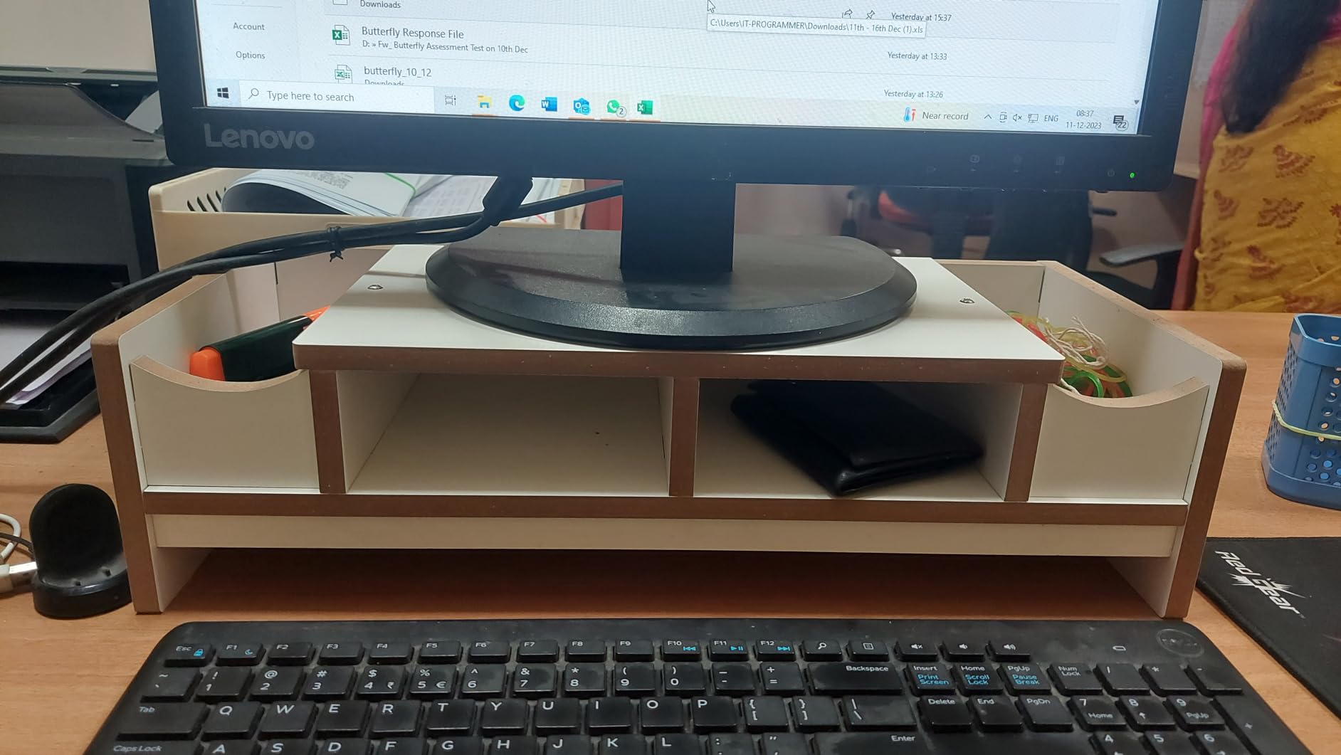 Home Sparkle Desktop Monitor Stand Computer Screen Riser Shelf Table ...