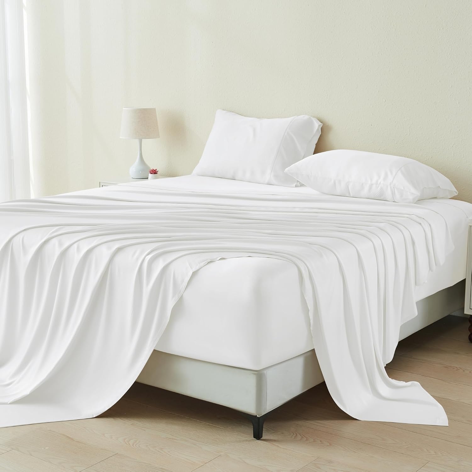 GOKOTTA Cooling Sheets King Size for Hot Sleeper, Breathable Luxury ...