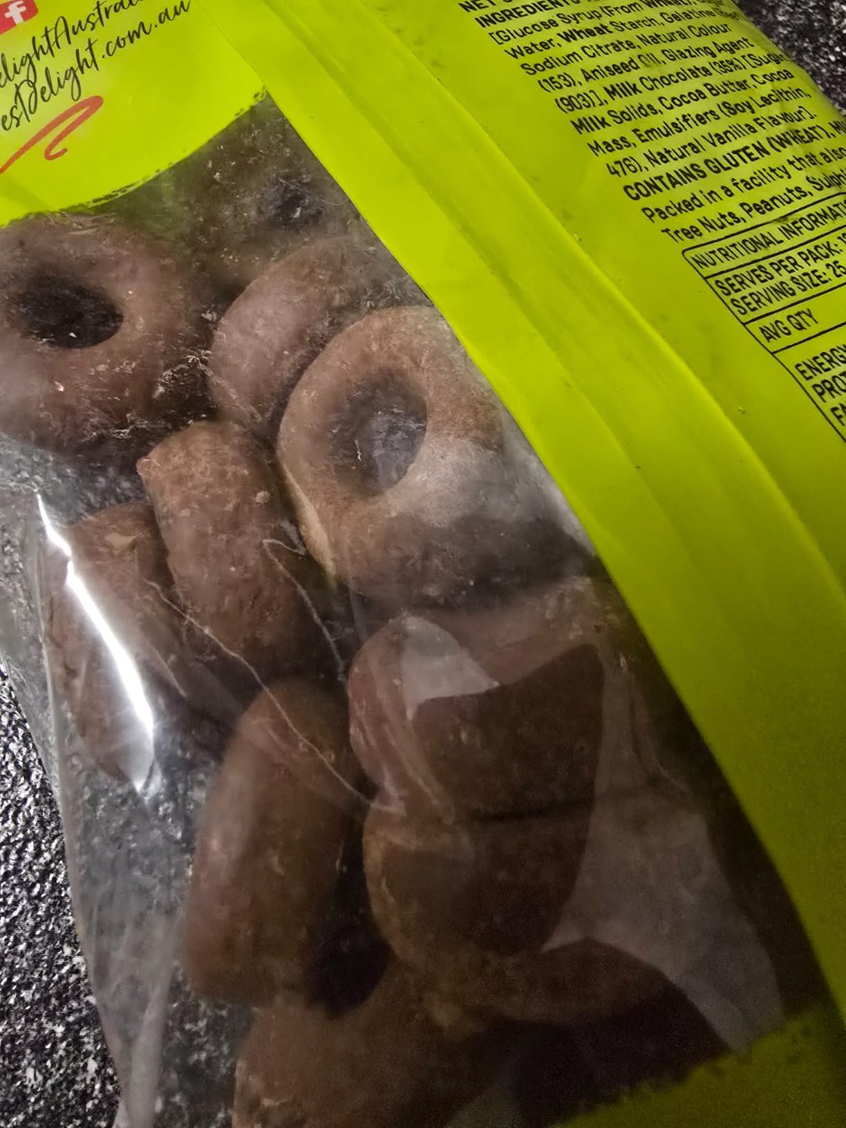 Natures Delight Aniseed Rings Chocolate 300 g : Amazon.com.au