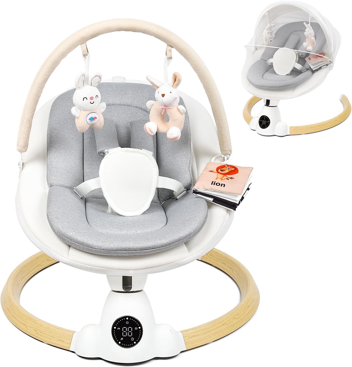 Amazon.com : Baby Swing for Infants & Toddlers, Electric Bouncer with ...