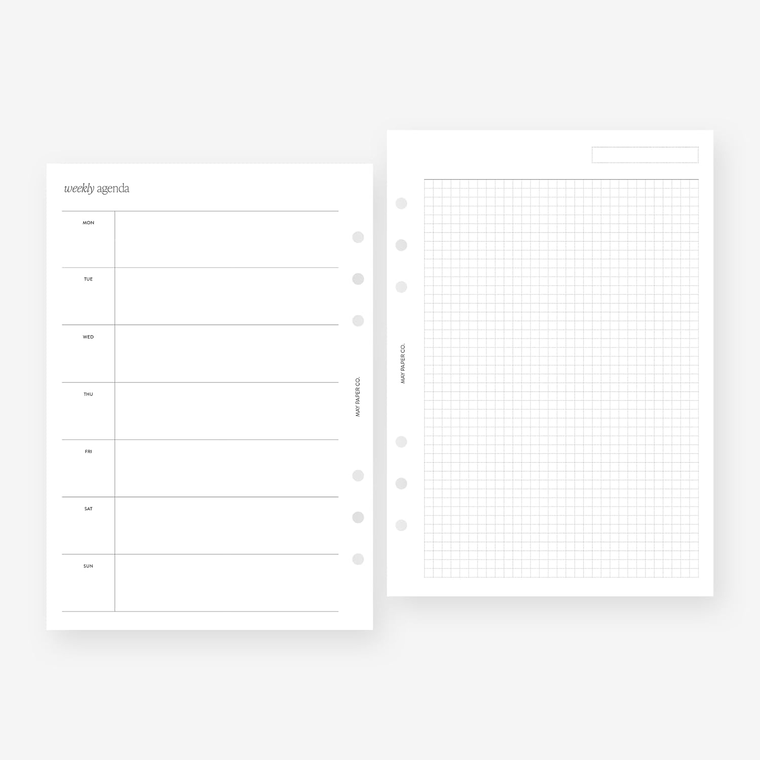 Amazon.com : A5 Undated Weekly with Grid Week on Two Pages Planner ...