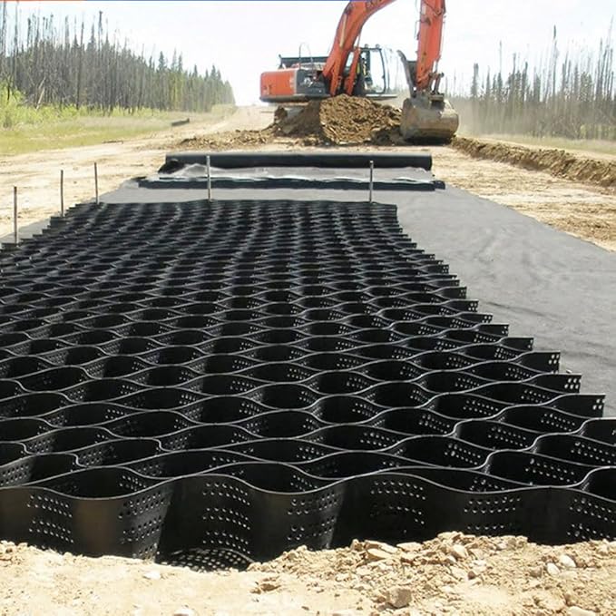9ft x 17ft Gravel Ground Grid, 2 Inch Height Geo Grid Driveway ...