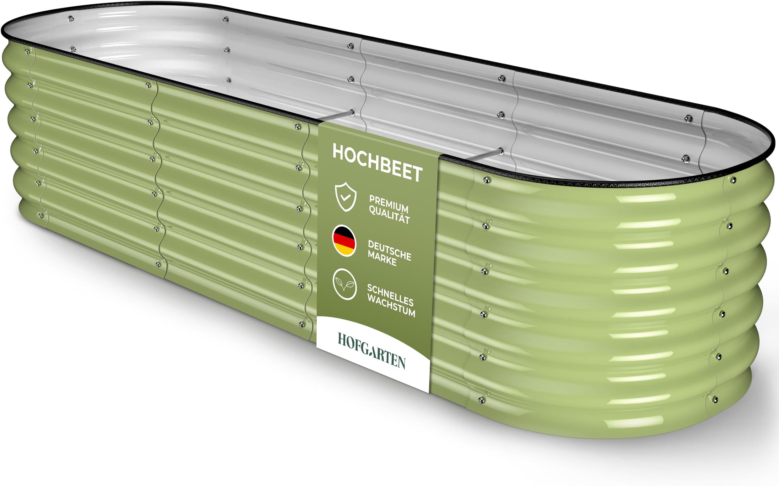 HOFGARTEN ® Hochbeet Metall 200x60x42 cm | 6-in-1 Hochbeete-Kit ...