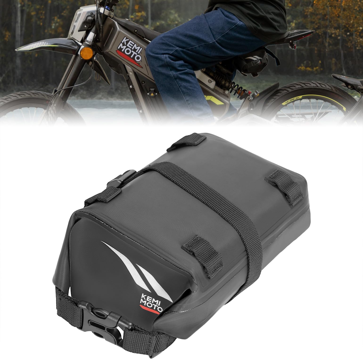 Amazon.com: KEMIMOTO Motorcycle Rack Bag Waterproof Luggage Bag ...