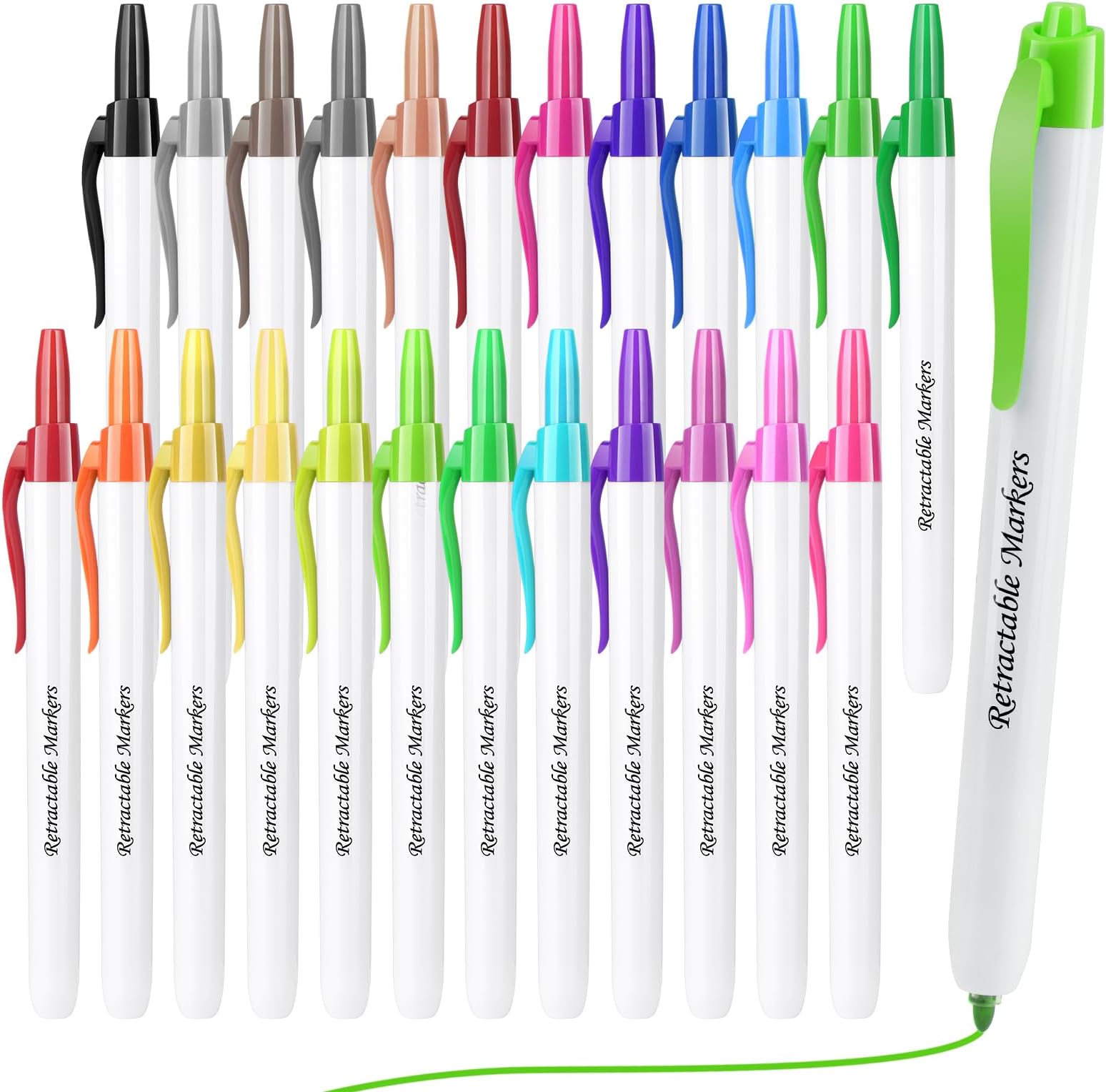 Amazon.com: JoyCat Click Washable Markers for kids with Retractable ...