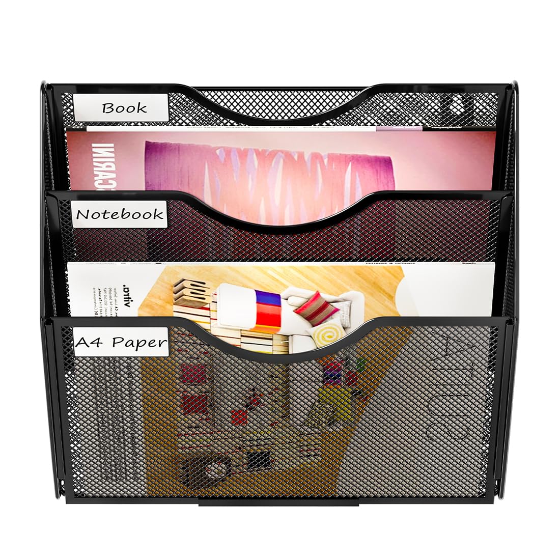 Snapklik.com : Hanging Wall File Holder, 3 Tier Mail Sorter For Wall ...