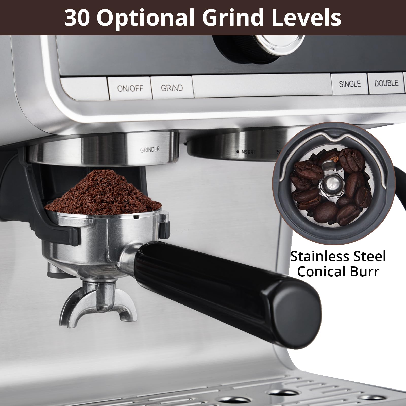 Snapklik.com : Euker Stainless Steel Espresso Maker