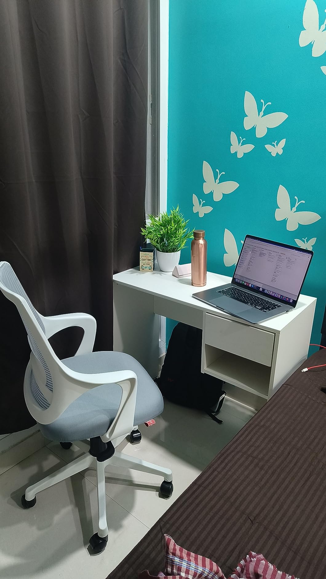 Anikaa Calix Engineered Wood Study Table | Writing Desk | Computer Desk ...