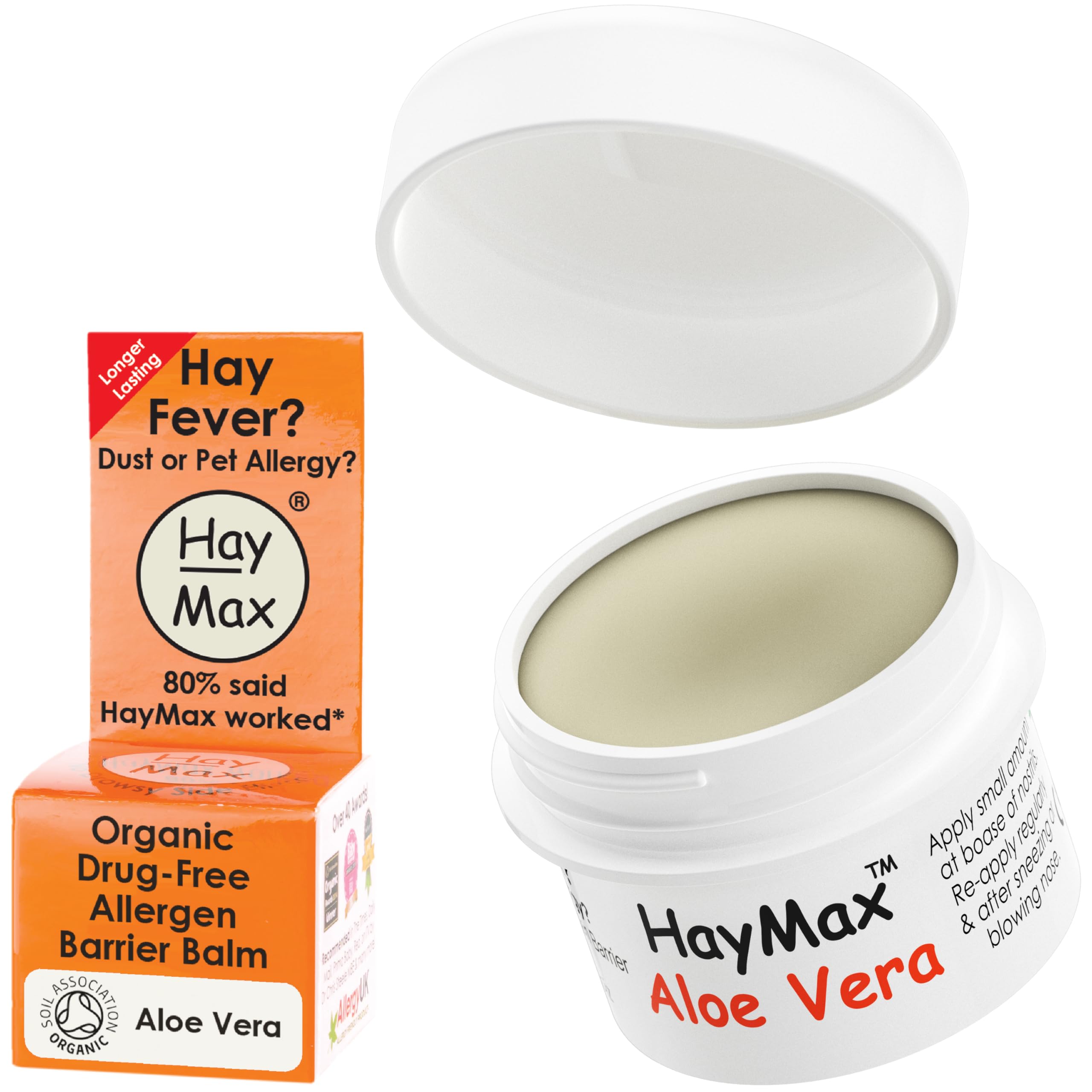 Amazon.com: HayMax Organic Allergen Barrier Balm, Pure 0.17 fl oz (5ml ...