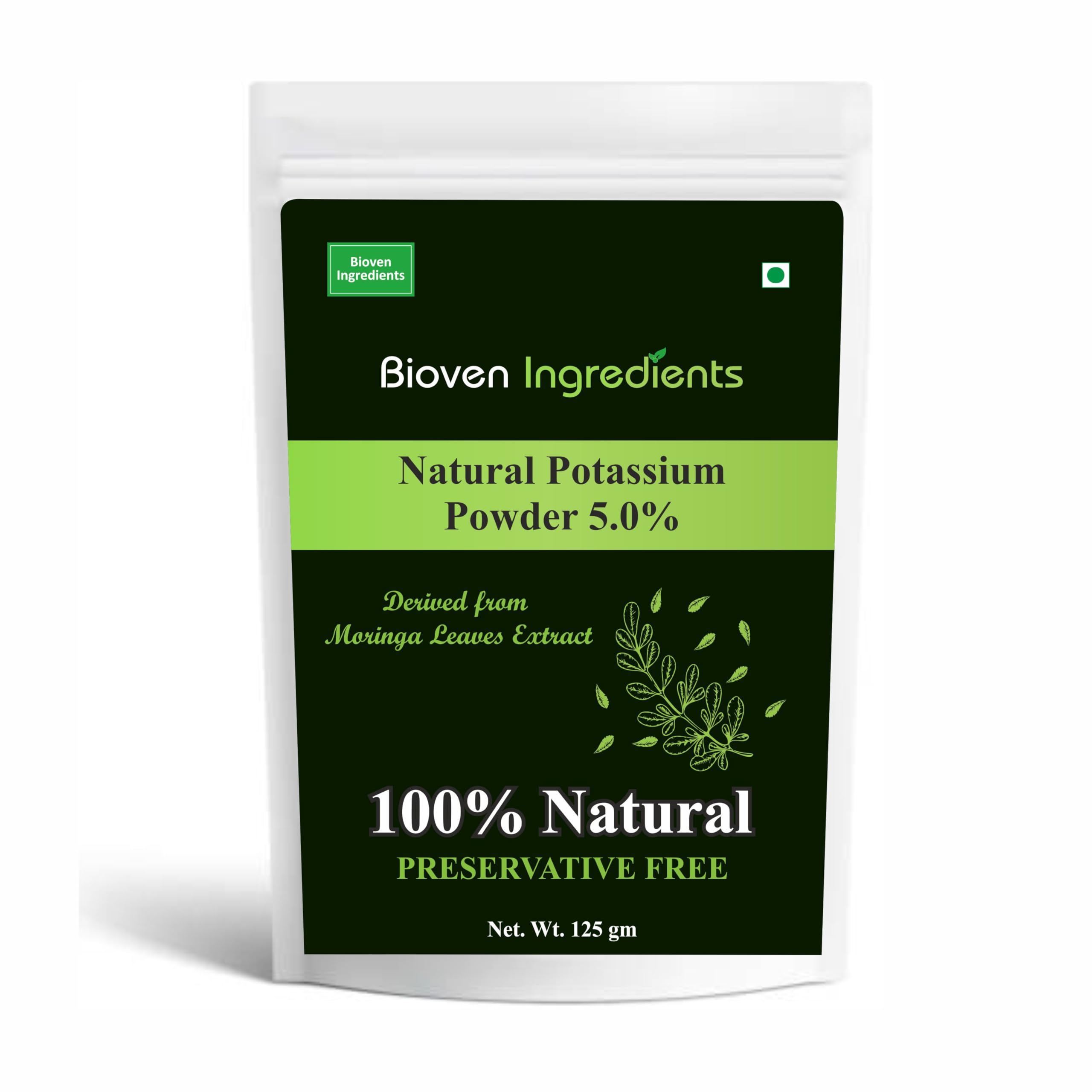 Natural Potassium Powder, Derived from 100% Natural & Organic Moringa ...
