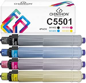 Amazon.com: CHENPHON C5501 Toner Cartridge Compatible Replacement for Ricoh C4501 C5501 Toner ...