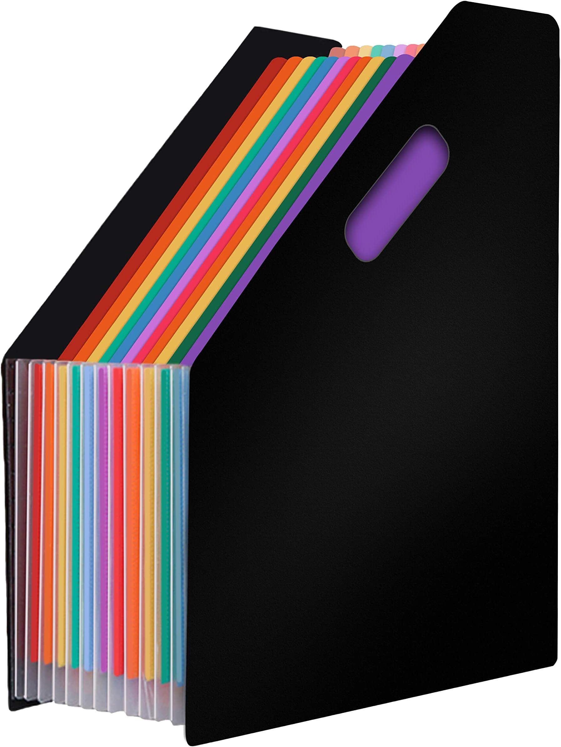 NISUN 12 Pockets Vertical Expanding File Folders Letter A4 Size ...