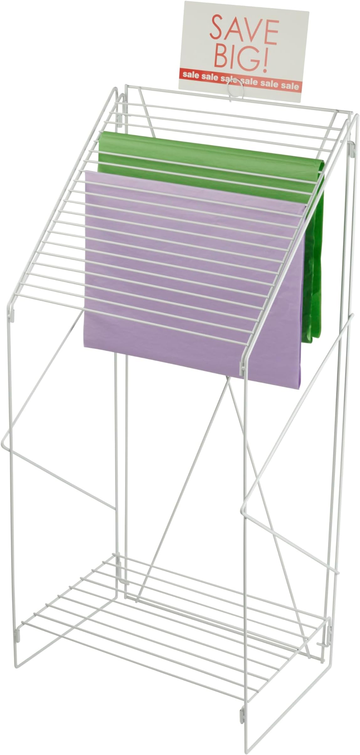 Amazon.com: SSWBasics Tissue Paper Rack - White Wire - Floor Standing ...