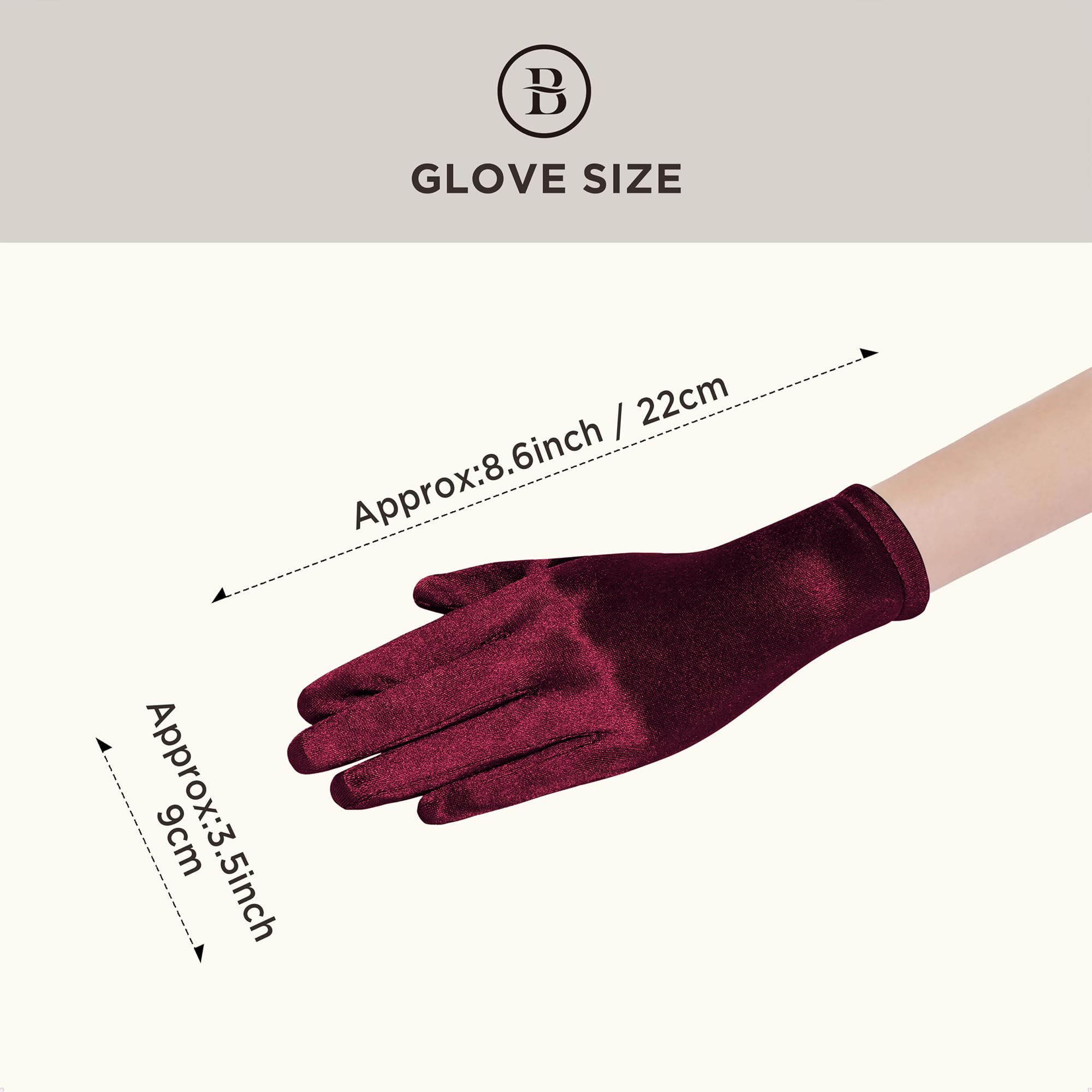 Snapklik.com : Short Satin Gloves For Women - Silk Opera Wedding Bridal ...