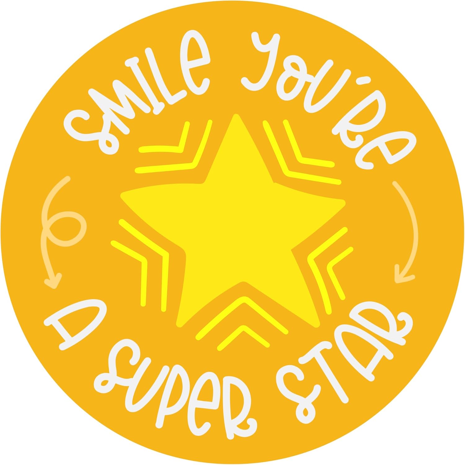 Amazon.com - Inspirational Quote Smile You're A Super Star Motivational ...