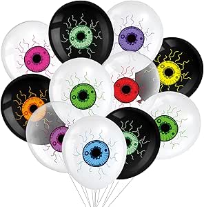 Amazon.com: Aoriher 45 Pcs Scary Halloween Balloons 12 Inches Bloody ...