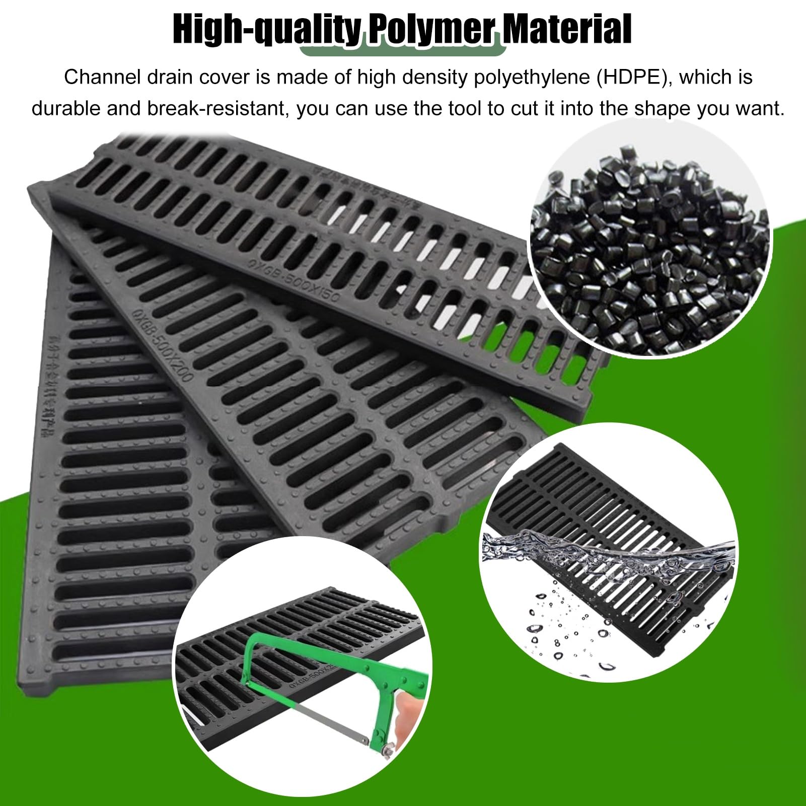 Storm Drain Grate Texture 1mtr Storm Drain With Black Heelguard Grate