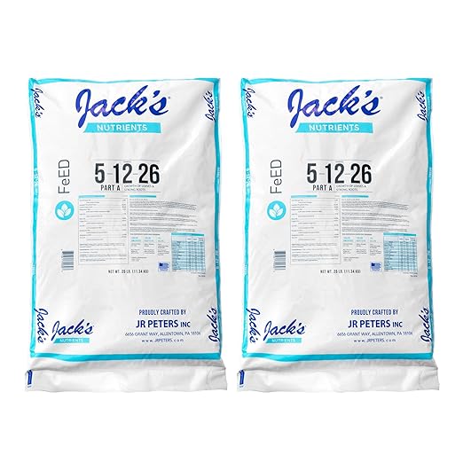 Amazon.com : Jack's Nutrients 5-12-26 Part A Water-Soluble Fertilizer for Growth of Leaves and ...