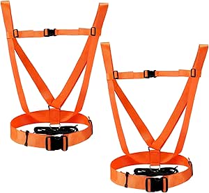 Berlune 2 Pcs Deer Drag Harness Chest Dual Harness Cross Body Sled ...