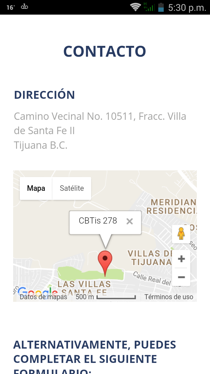 Aplicación CBTis 278 en Amazon Appstore
