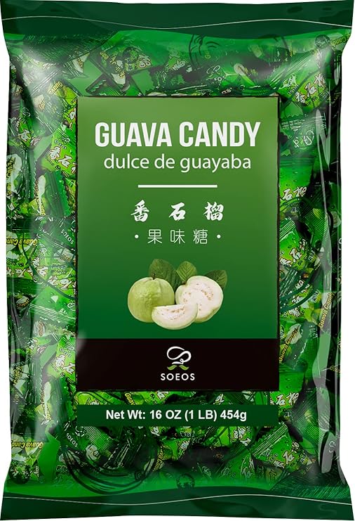 Amazon.com : Soeos Guava Candy, Classic Series Chinese Guava Hard Candy ...