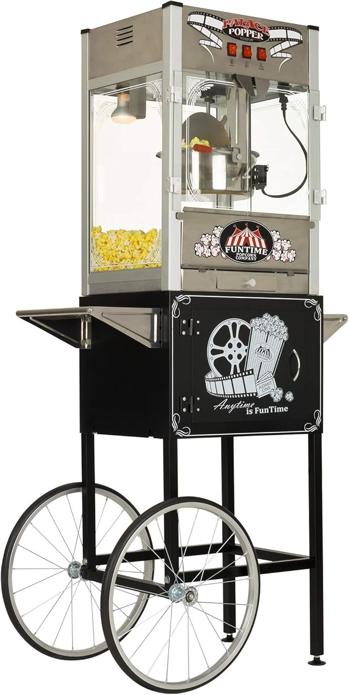 Amazon.com: Funtime Palace Popper 16-Ounce Commercial Bar Style Popcorn ...
