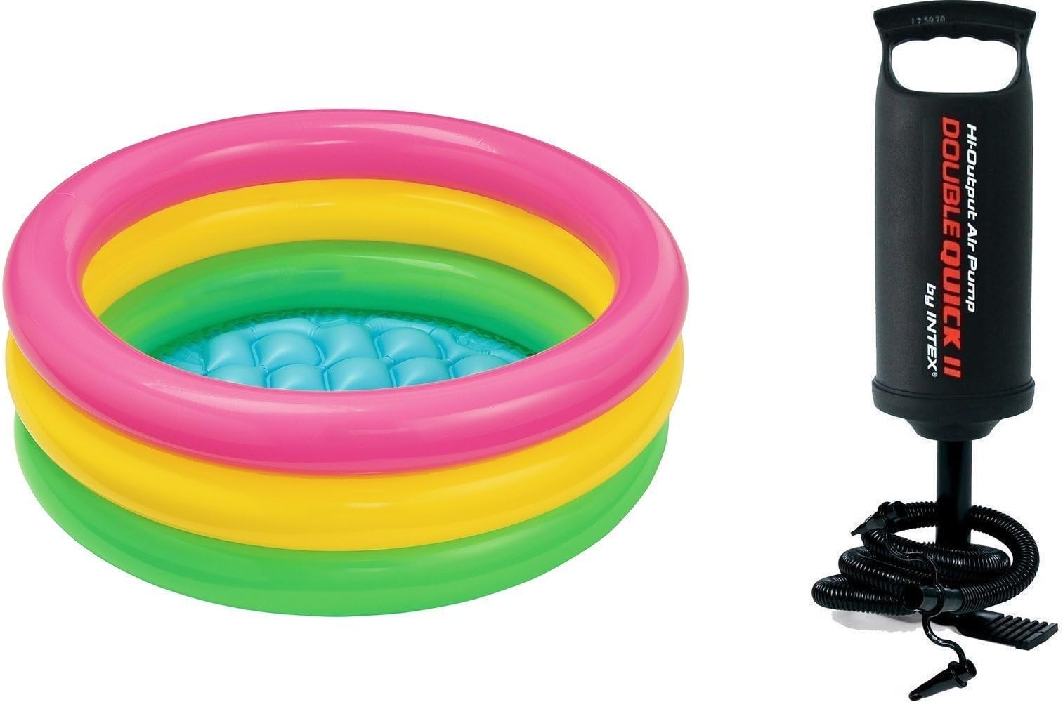 Buy Intex 4 Feet Big Size Inflatable Swimming Pool with Hand Pump ...