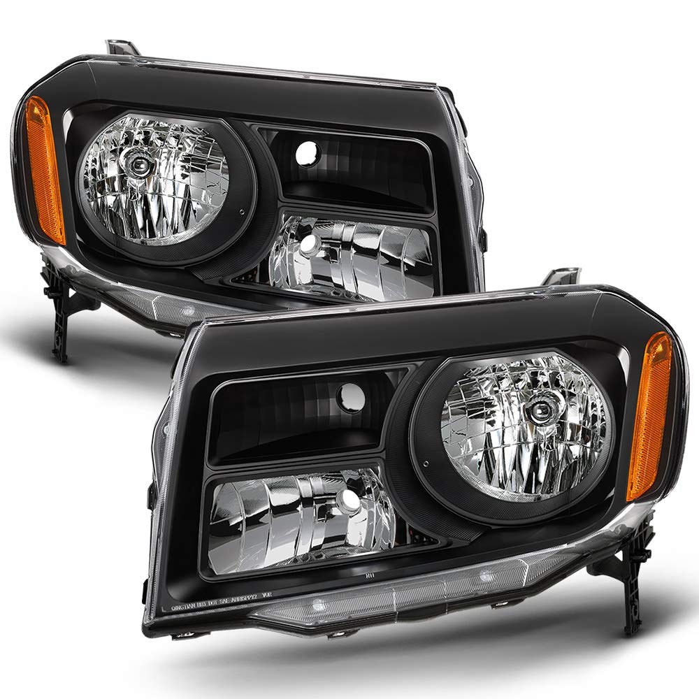 Amazon.com: ACANII - For 2012-2015 Honda Pilot SUV Black Housing ...