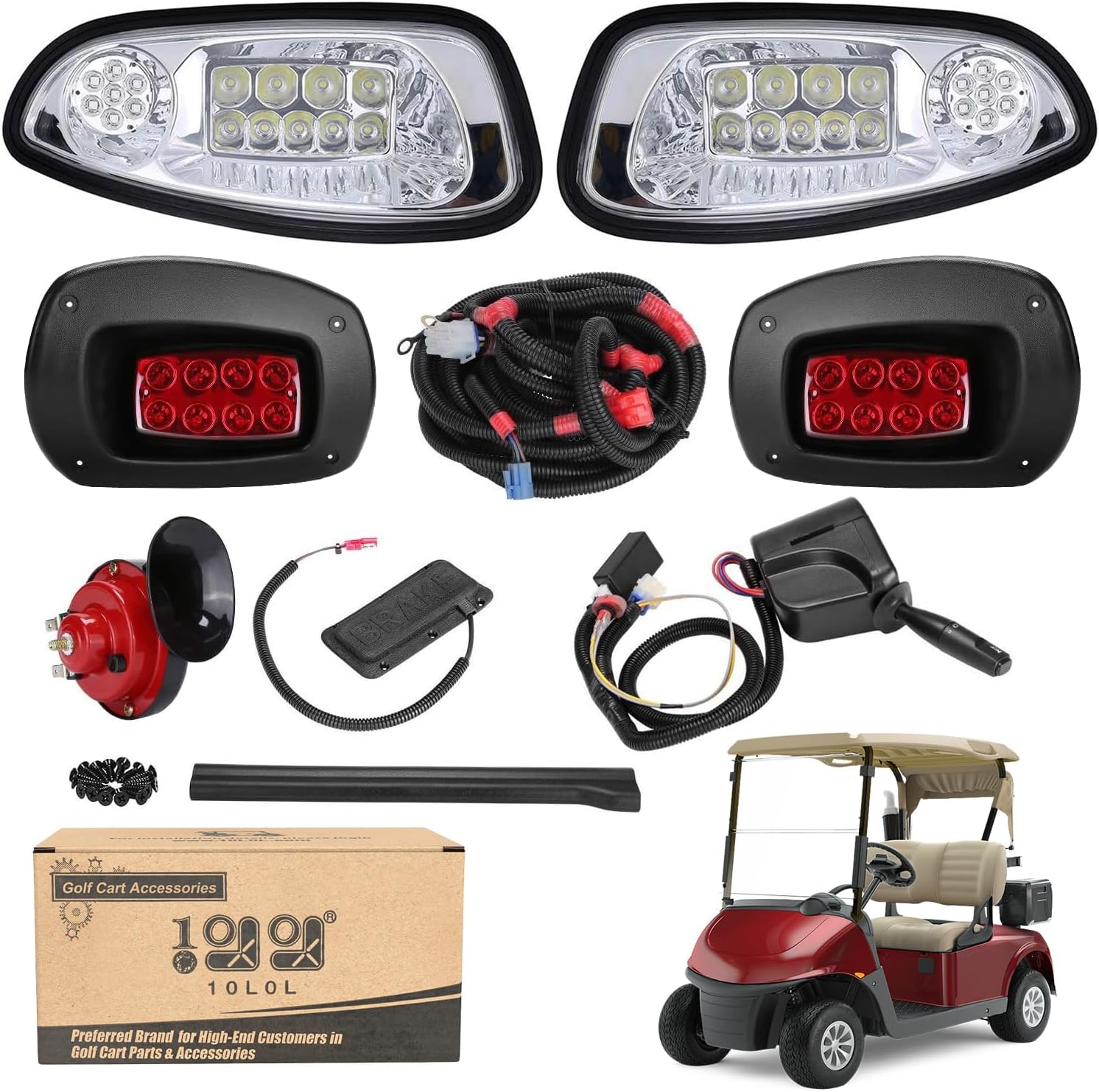 Amazon.com: Standard LED Light Kit for E-Z-GO RXV 2016+: Energy ...