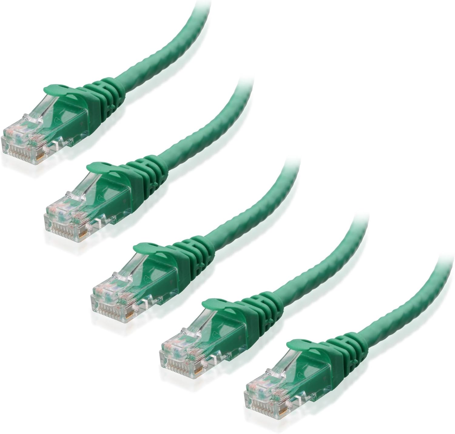 Amazon.com: Cable Matters 10Gbps 5-Pack Snagless Short Cat 6 Ethernet ...