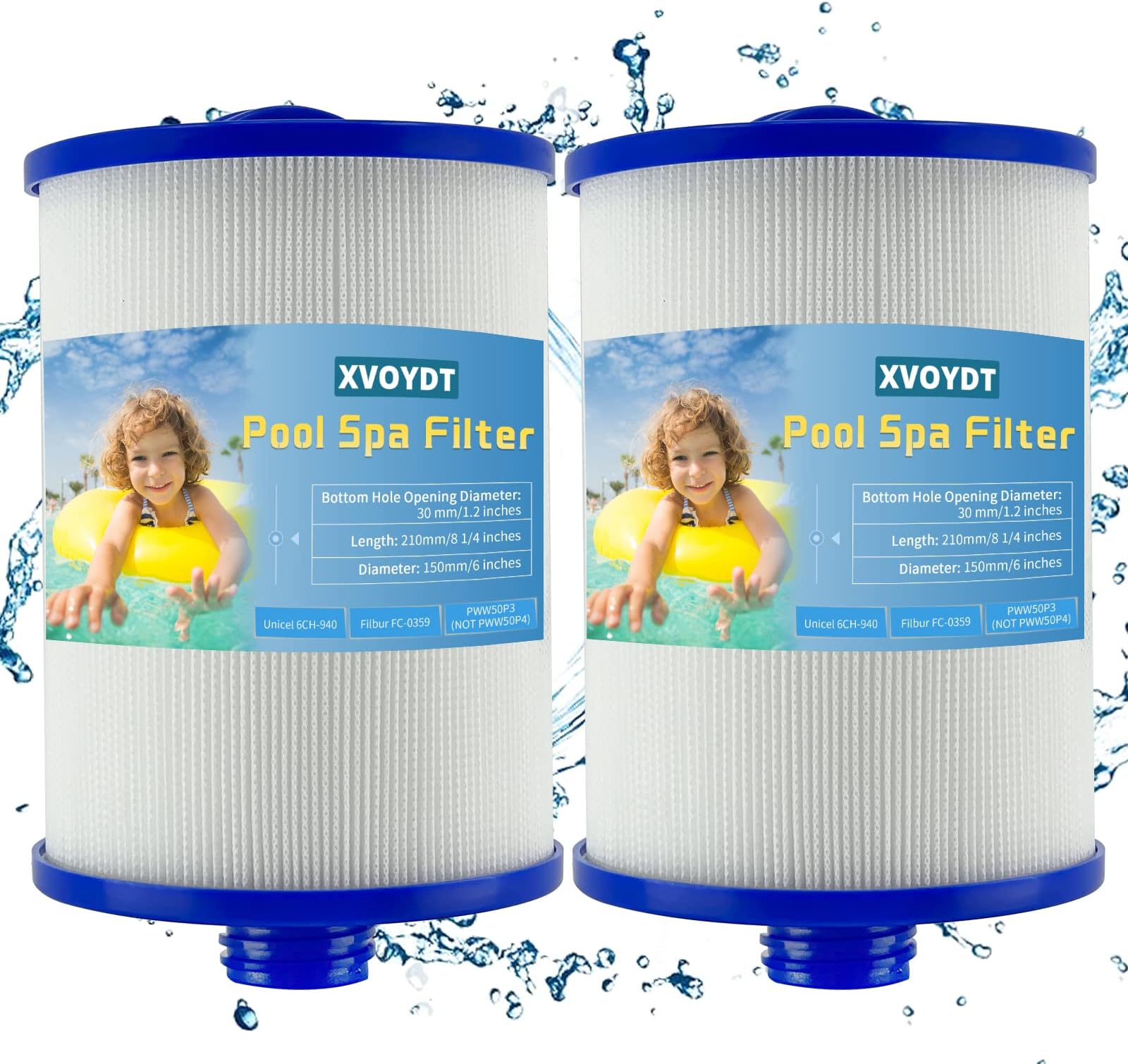 Superior Spas Hot Tub Spa Filter (60401 / 6CH-940 / PWW50 / FC-0359 ...