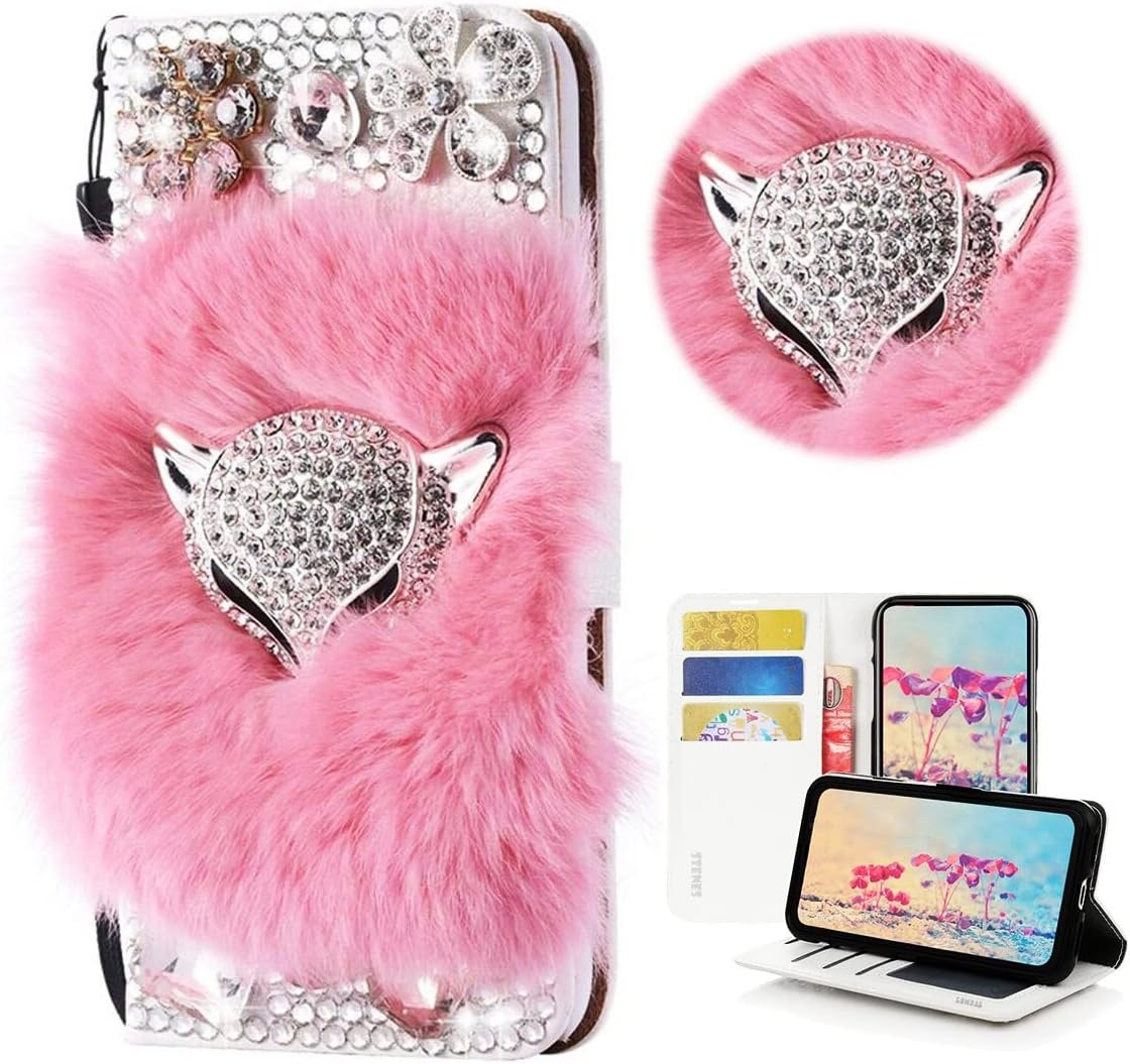 Amazon.com: STENES Bling Wallet Phone Case Compatible with Nokia G400 ...