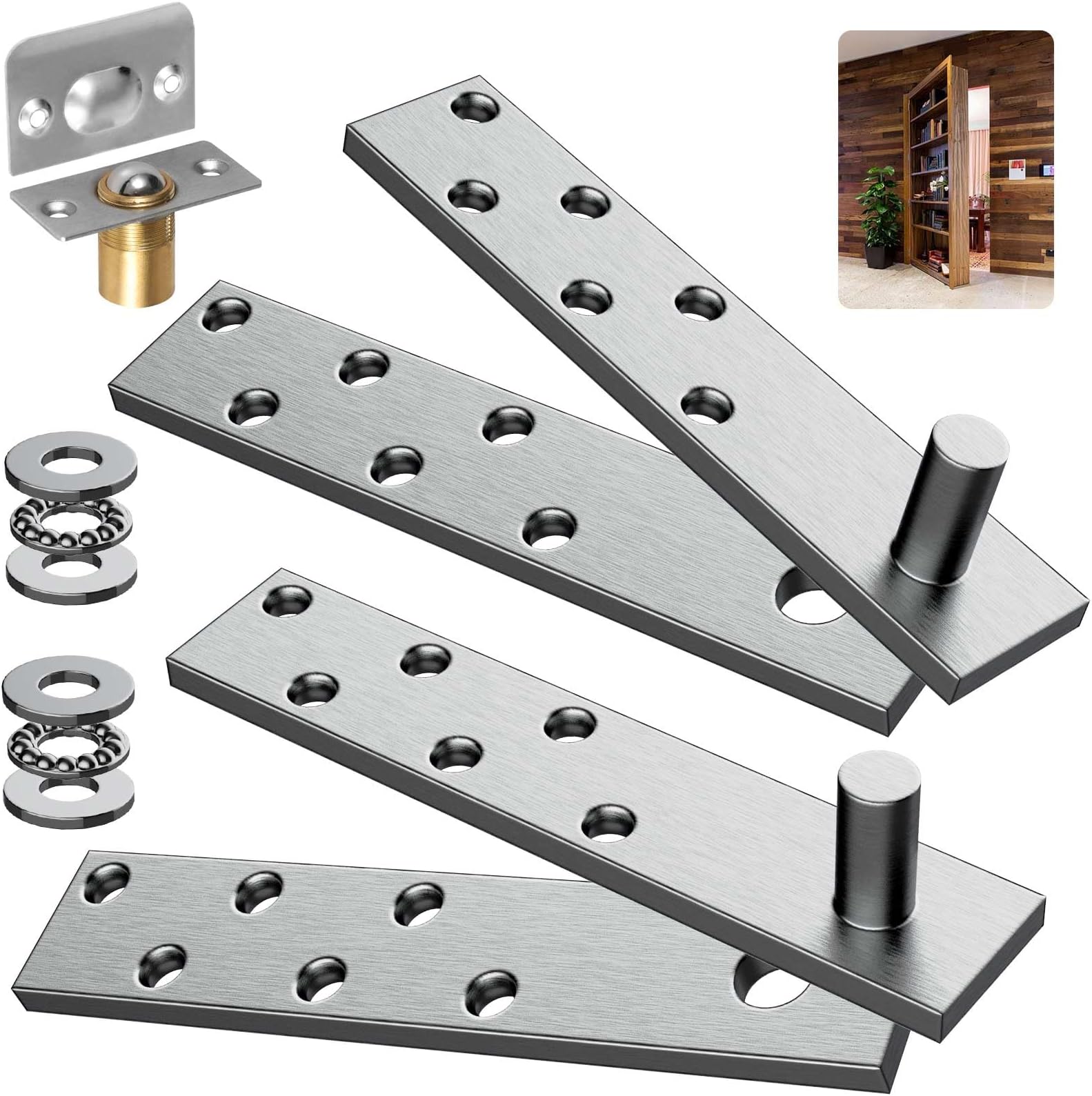 Heavy Duty Pivot Hinge for Wood Door with 360 Degree Rotation,Ideal for ...