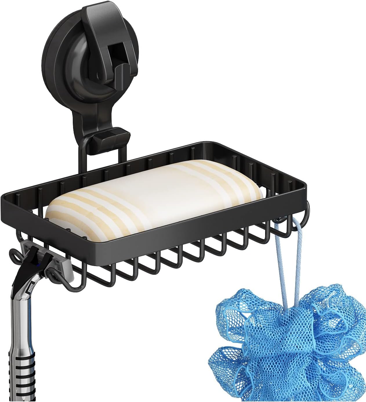 Amazon.com: AQUAROYAL Shower Soap Holder, Super Powerful Vacuum Suction ...