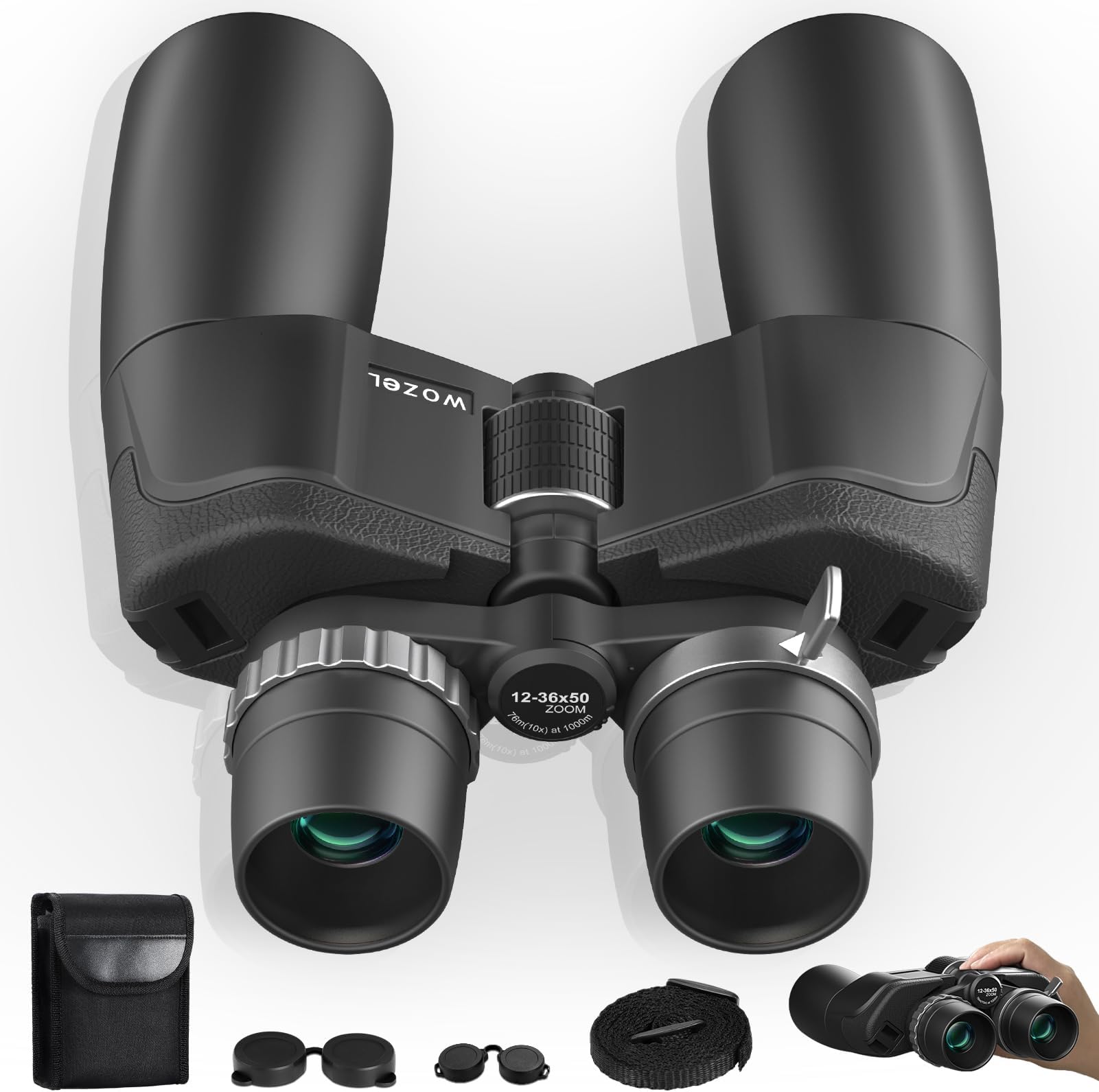 Amazon.com : 12-36X50 High Powered Zoom Binoculars for Adults - Wozel ...