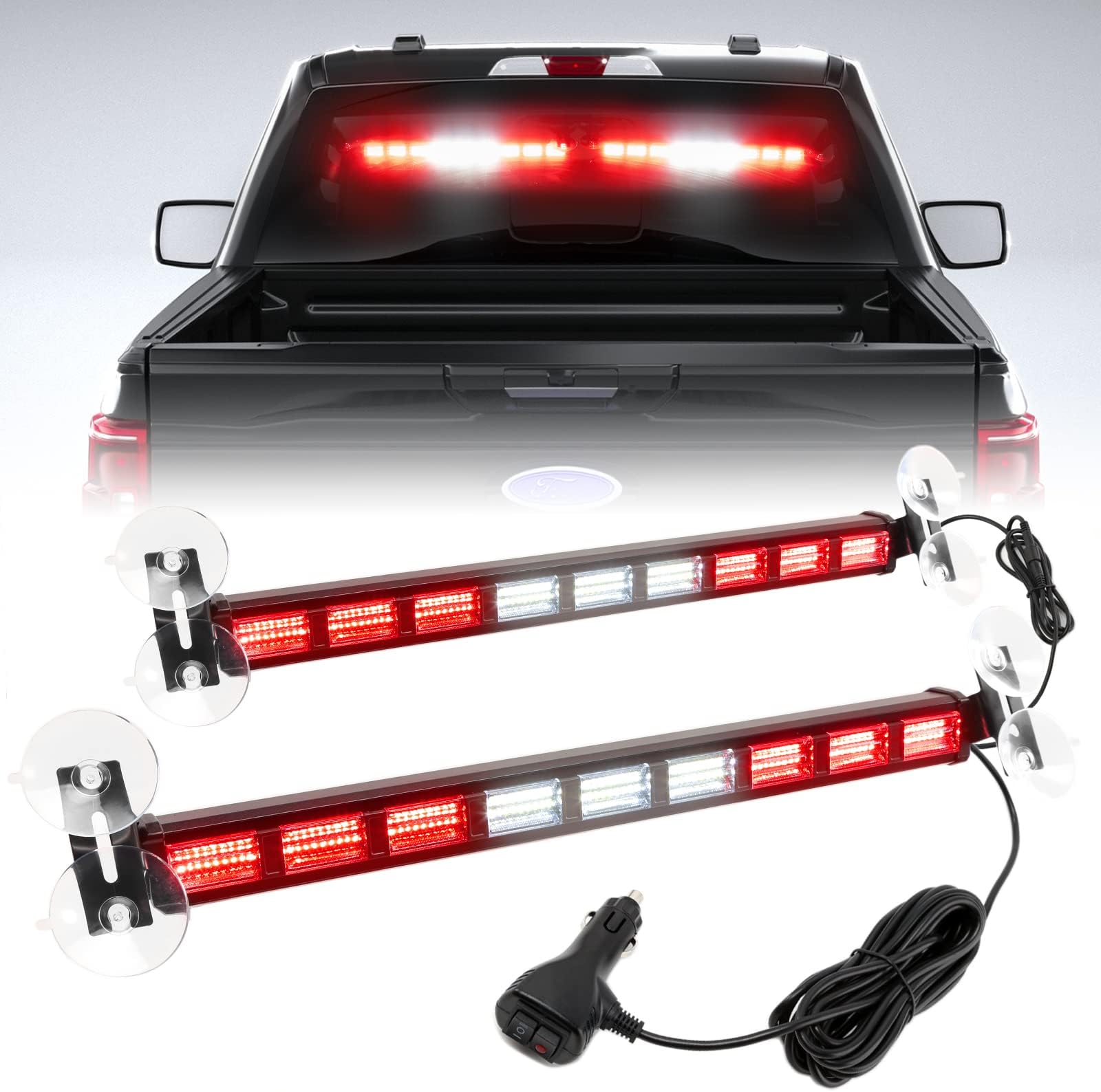 Amazon.com: Xprite 27 Inch LED Traffic Advisor Strobe Light Bar, 13 ...