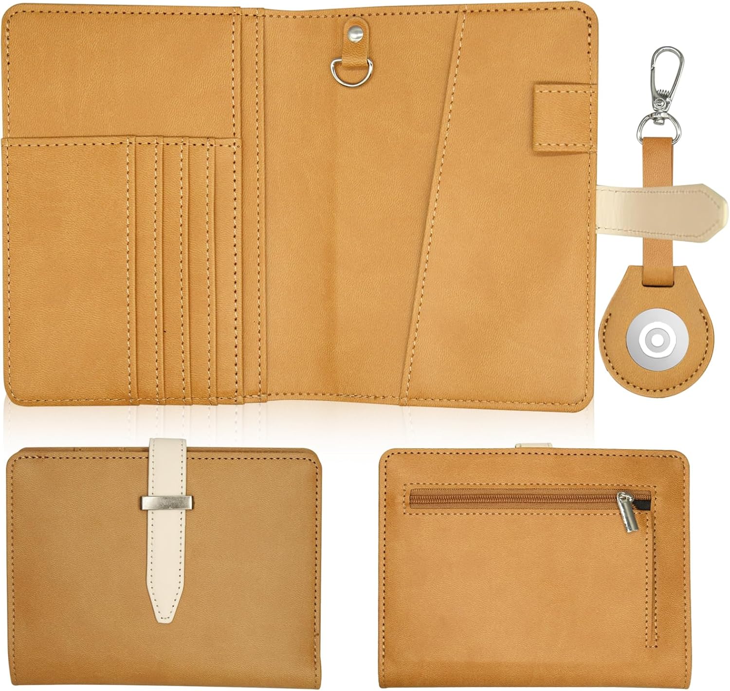 Amazon.com | Passport Holder with Airtag Slot, Passport Cover Passport ...