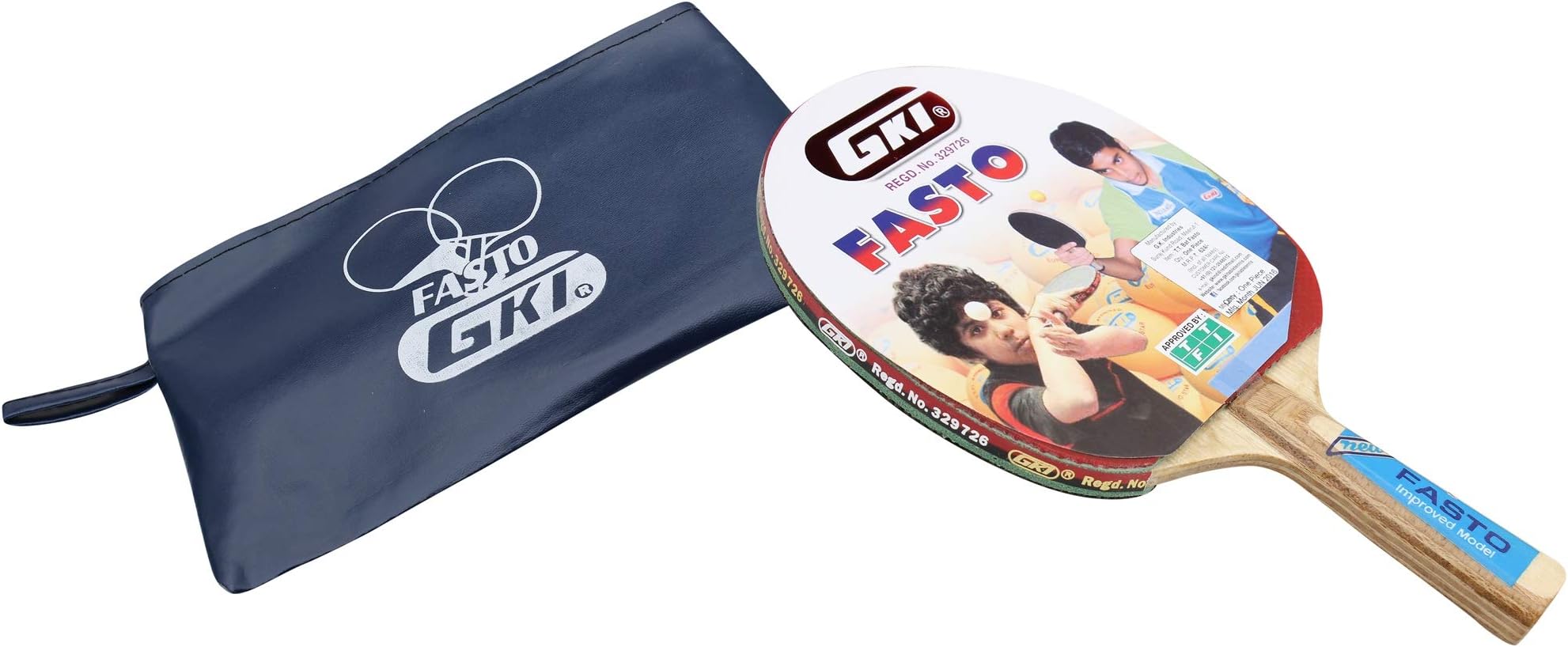 GKI Fasto Table Tennis Racquet, Wood, Red : Amazon.in: Sports, Fitness ...