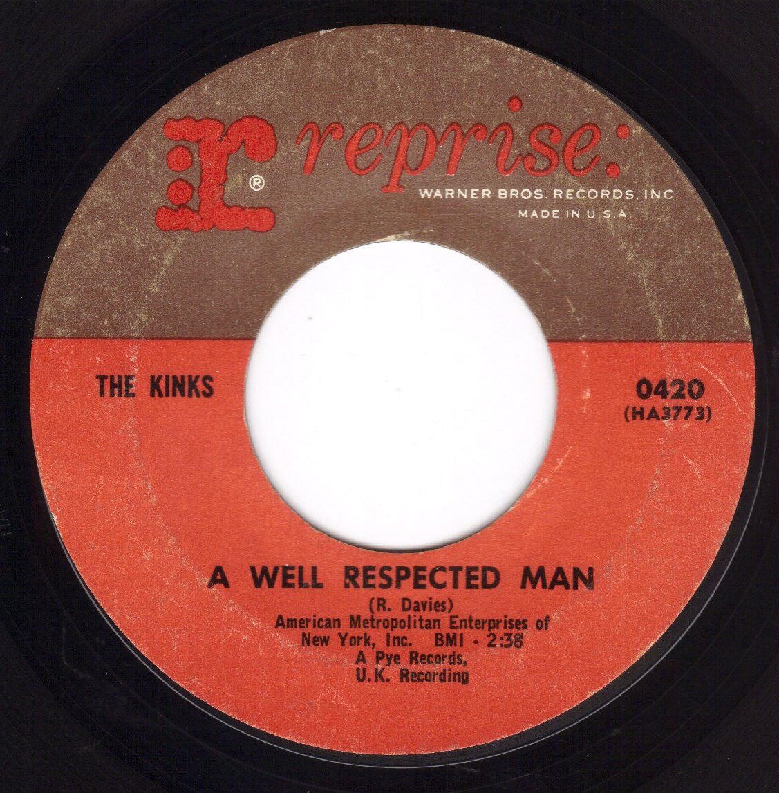 The Kinks - A Well Respected Man/Such A Shame (VG+ 45 rpm) - Amazon.com ...