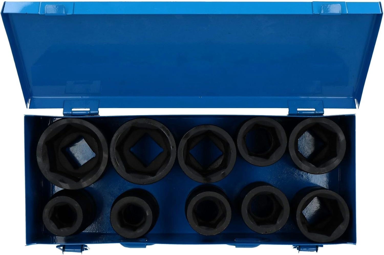 10pc Deep Hex Impact Socket Set Metric 1" dr Sockets 22mm to 50mm 6 ...