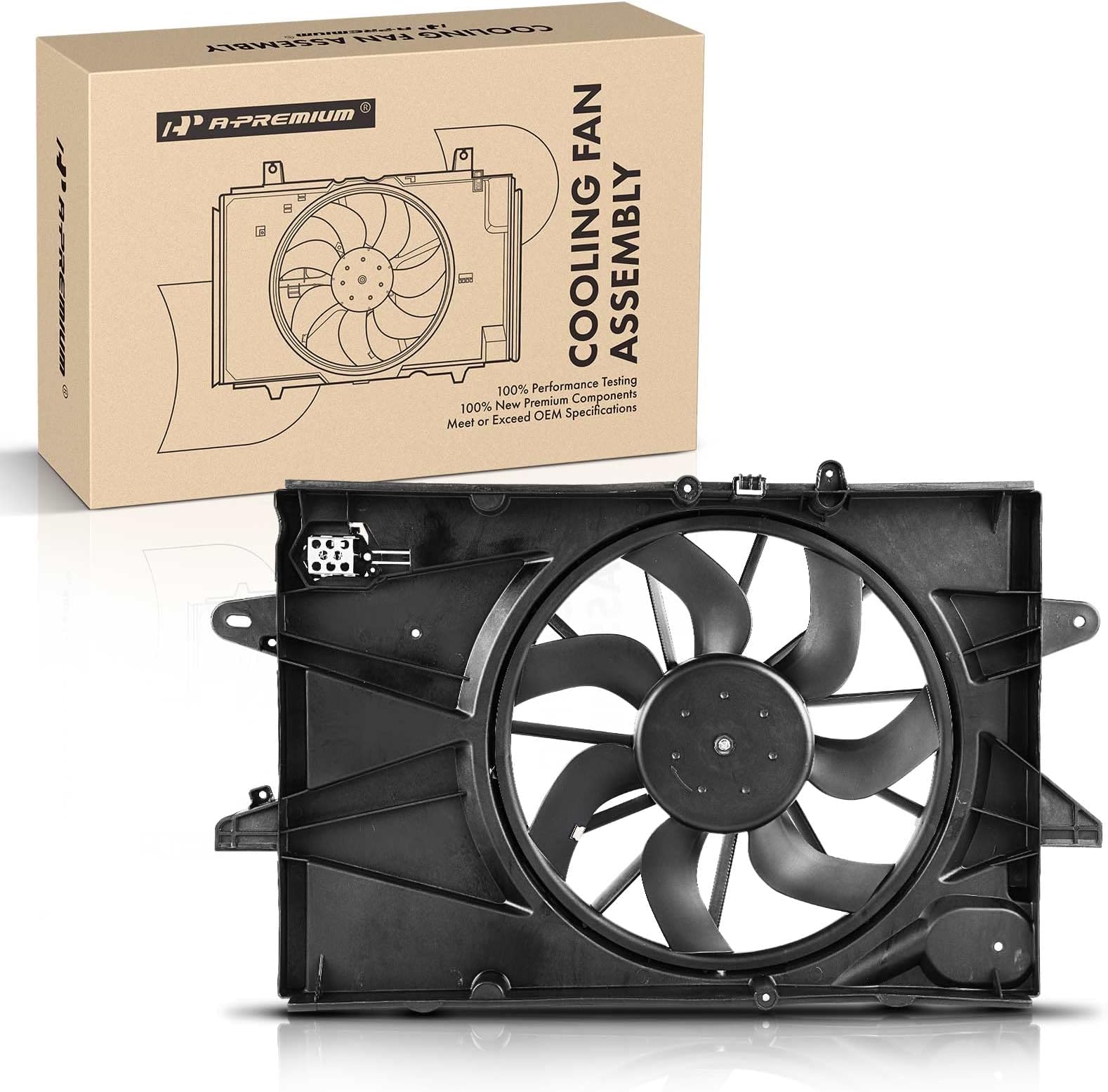 Amazon.com: A-Premium Engine Radiator Cooling Fan Assembly Compatible ...