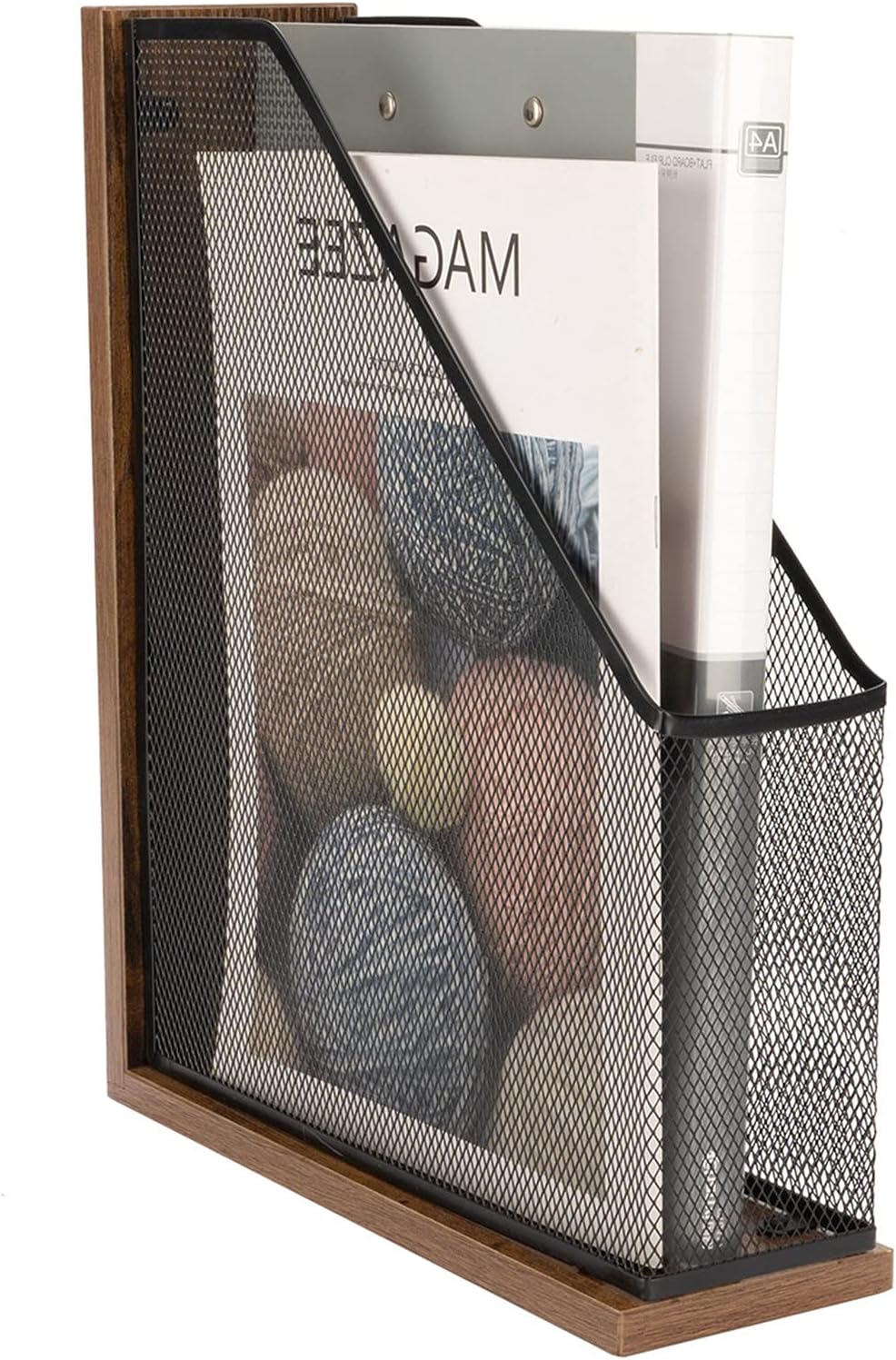 Amazon.com: U Brands Mesh Steel Magazine File Holder, 12.5" x 9.8" x 3 ...