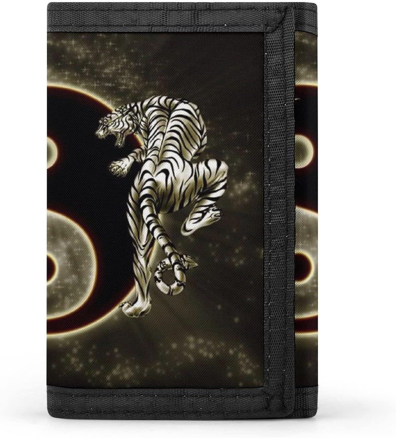 Yin Yang Dragons Tiger Trifold Wallet Card Slots Holder Organizer Purse ...