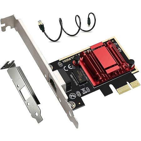 Amazon.com: 2.5G PCIe Network Card Adapter Gigabit LAN Controller ...