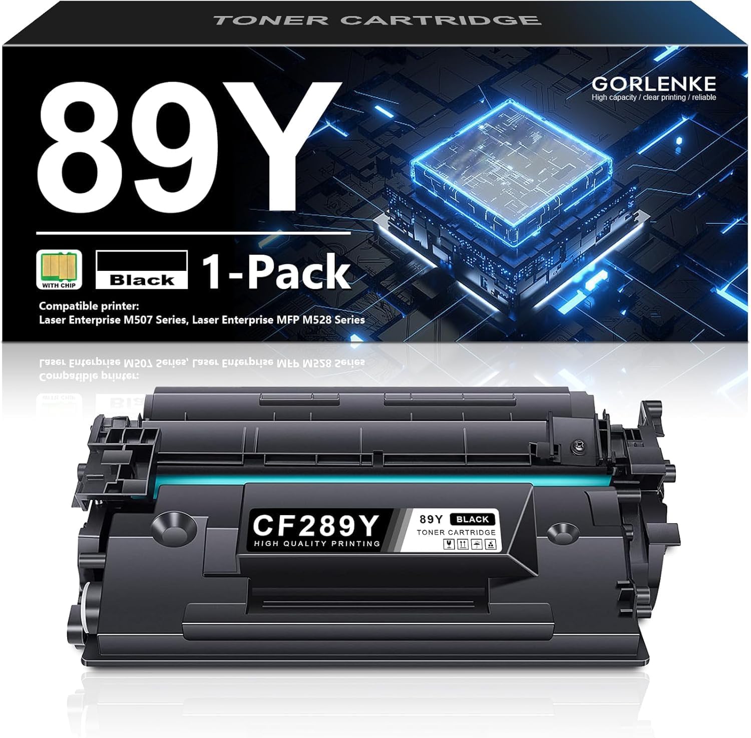 Amazon.com: 89Y Black Super High-Yield Toner Cartridge (22,000 Pages 1 ...