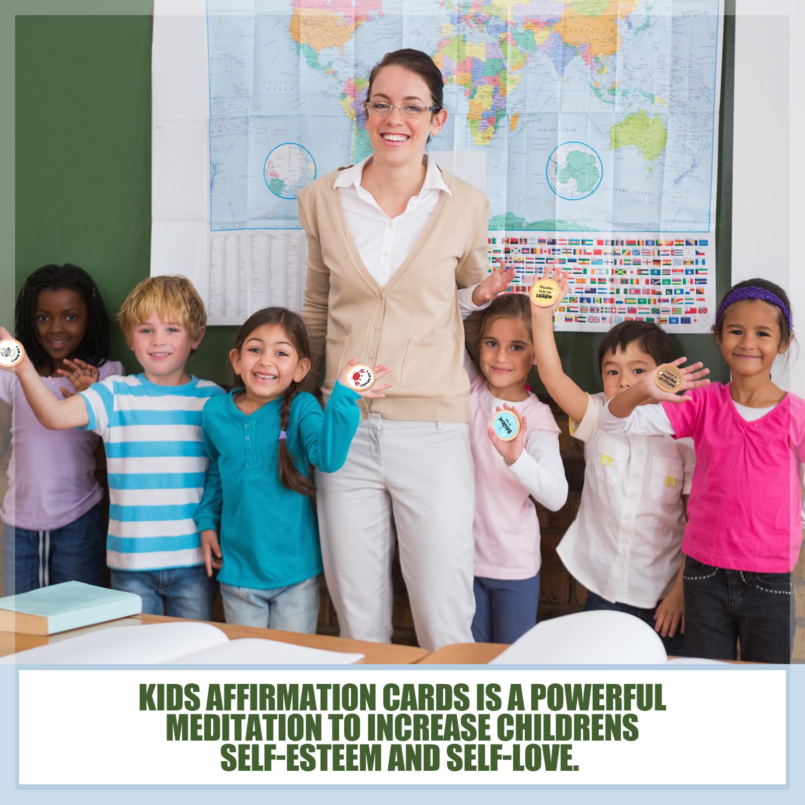 Snapklik.com : 100 Pcs Positive Affirmations Chips Bulk Motivational ...