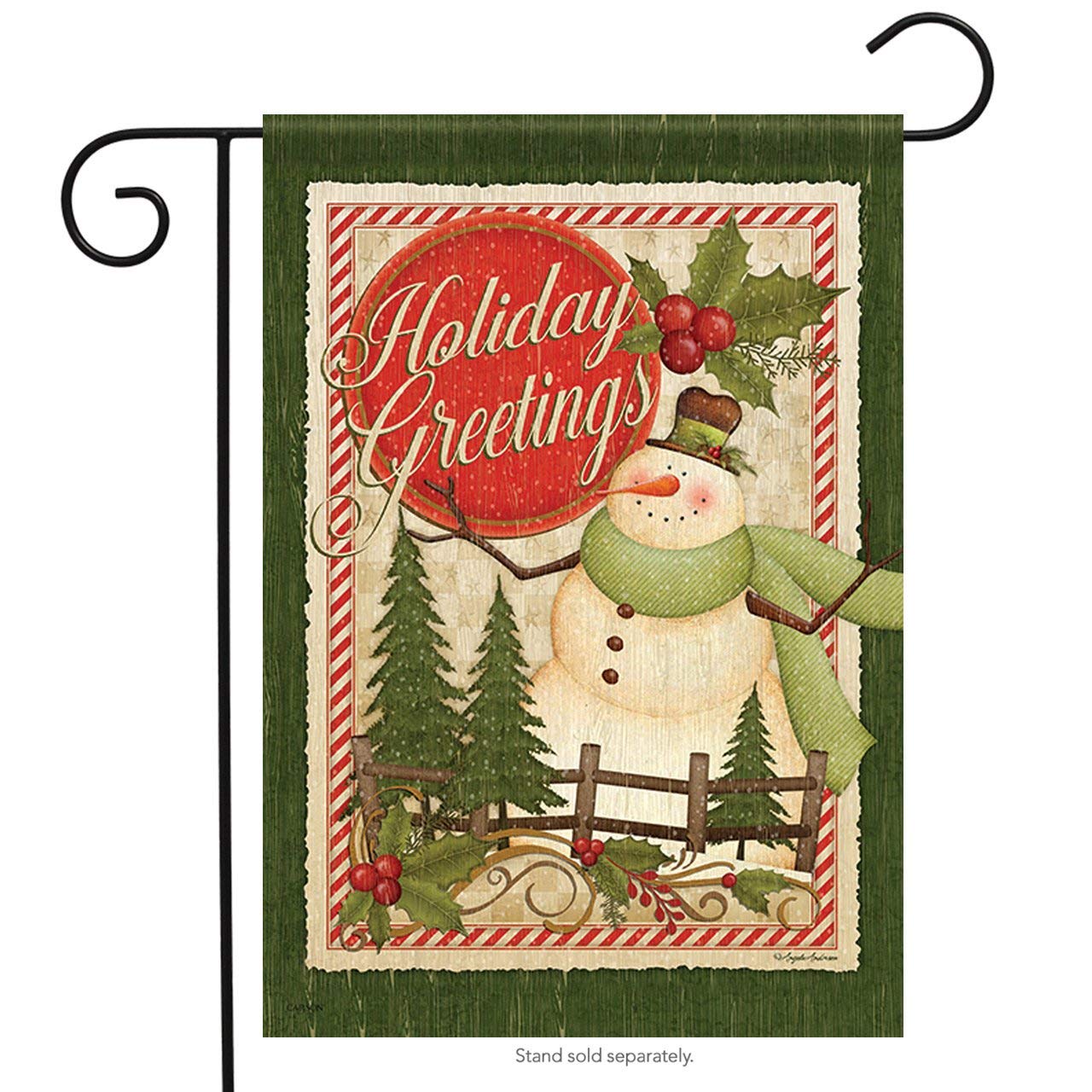 Amazon.com : Carson Garden Flag - Christmas Greetings : Patio, Lawn ...